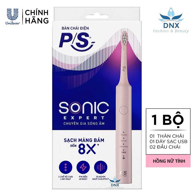 Bàn Chải Điện PS S100 Pro, Sonic Expert Công Nghệ Sóng Âm, Chải Sạch ...