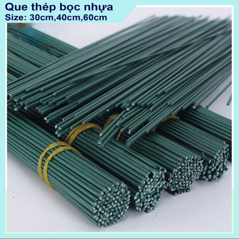 1KG KẼM CÀNH 40cm làm hoa handmade, 1kg kẽm cành 60cm bọc nhựa cắm hoa ...