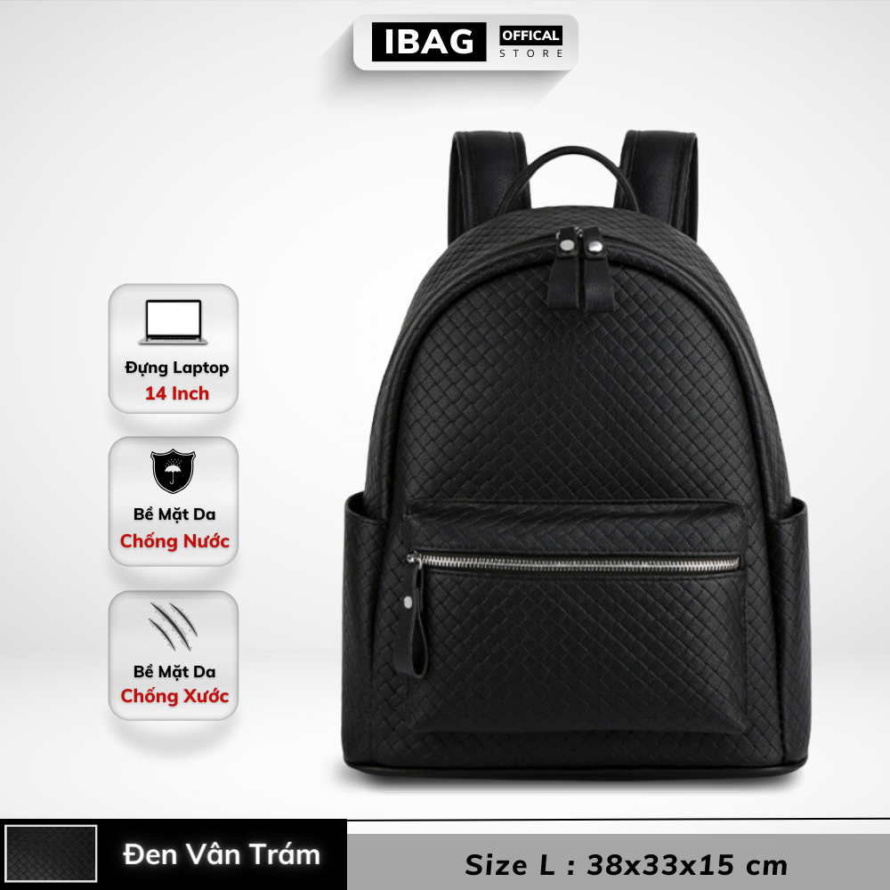 Balo Da EDM Thời Trang Nam Nữ IBAG Cặp Sách Đi Học Chất liệu Da Pu Cao ...