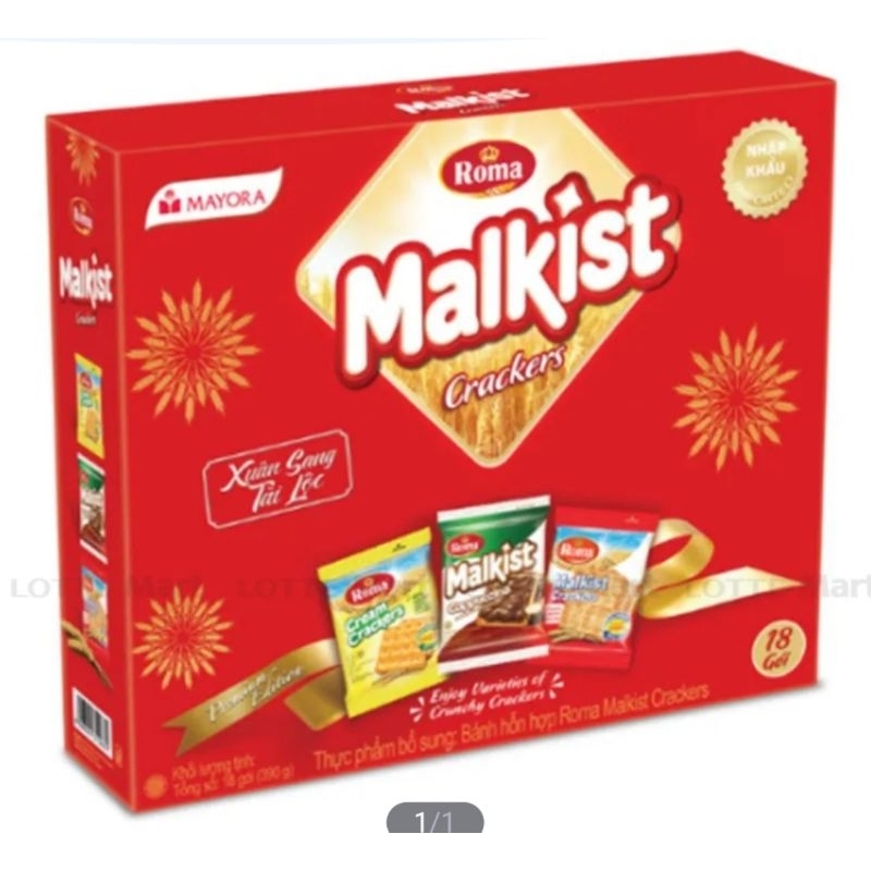 Bánh Hỗn Hợp Roma Malkist Crackers Phiên Bản Tết 392G | Shopee Việt Nam