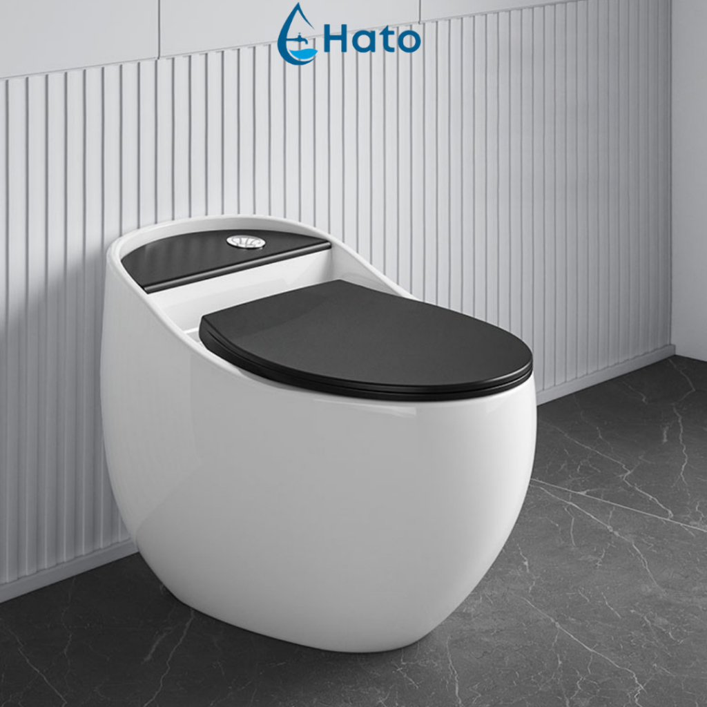 Bồn Cầu Trứng HATO , Bồn Cầu Nguyên Khối Bền Chắc , Chất Liệu Gốm Tráng Men Chống Ố Vàng , Hệ ...