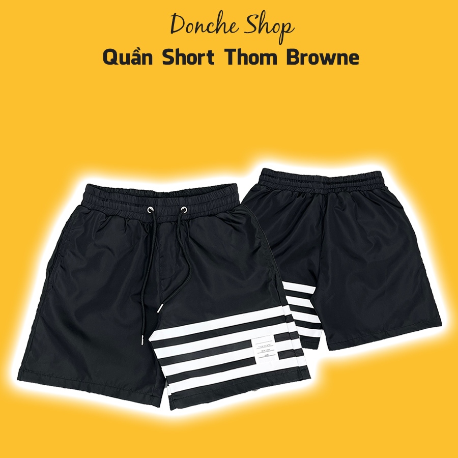 Quần Short Thom Browne In 4 Sọc Trắng Thêu Logo - Quần Đùi Nam Nữ Thome ...