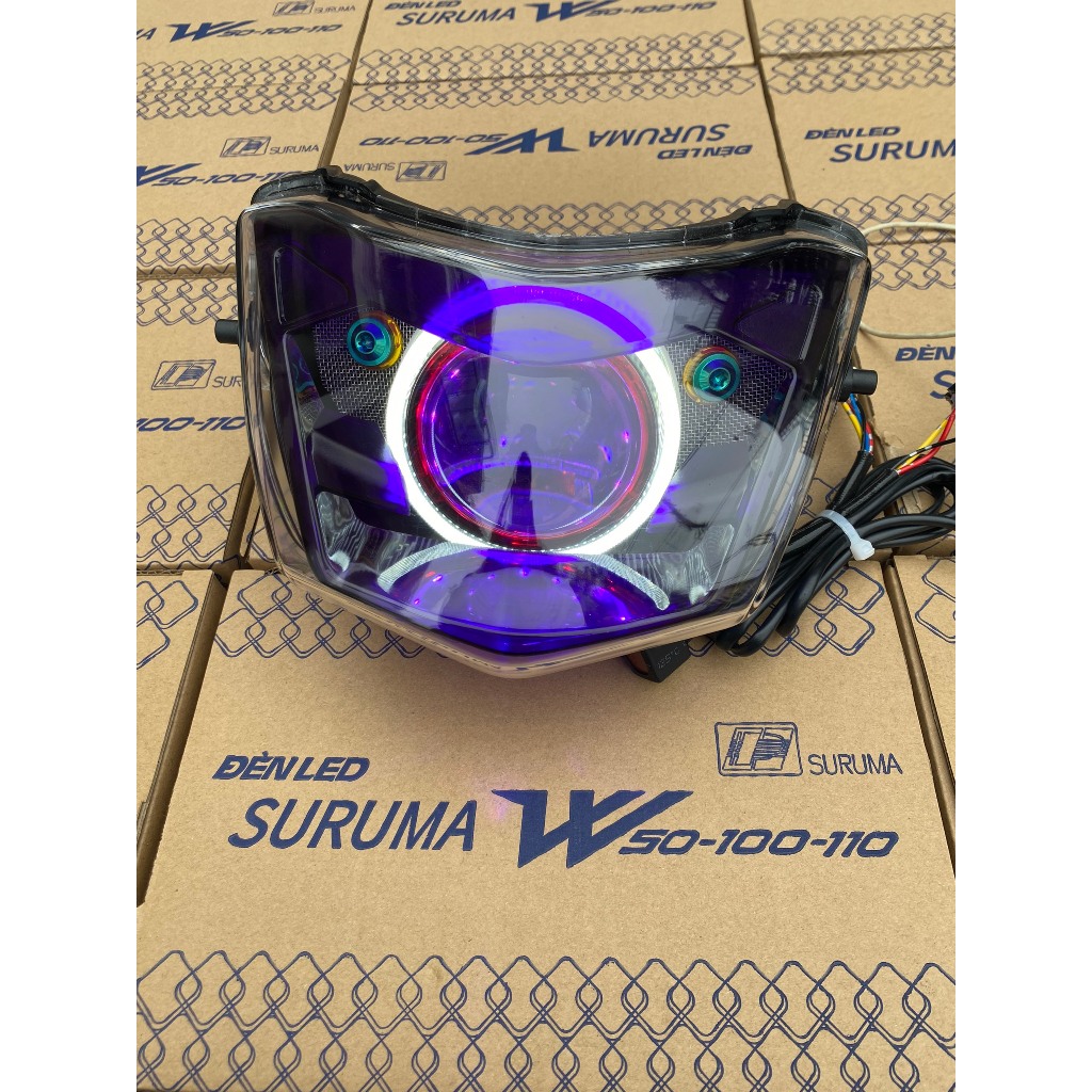 Đèn suruma lên bi cầu 3.0 E11+ M10 V4 Light đổi màu qua app cho wave 50 ...