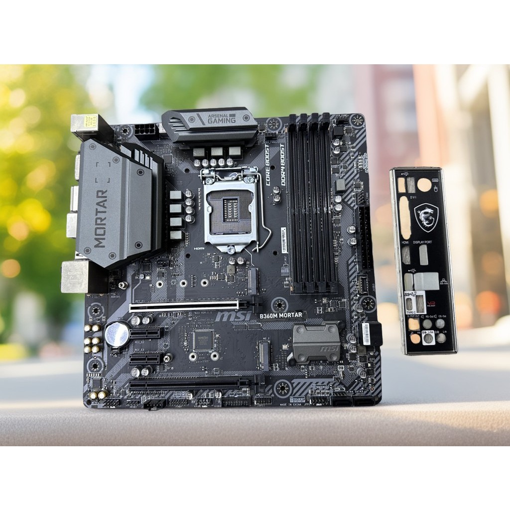 Main MSI B360M Mortar chạy full cpu gen 8, 9 (Lỗi lan, tặng card lan ...
