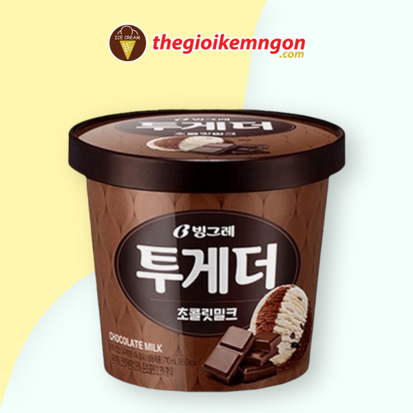 Kem hộp socola sữa Hàn Quốc Binggrae Together Chocolate Milk (710ML ...