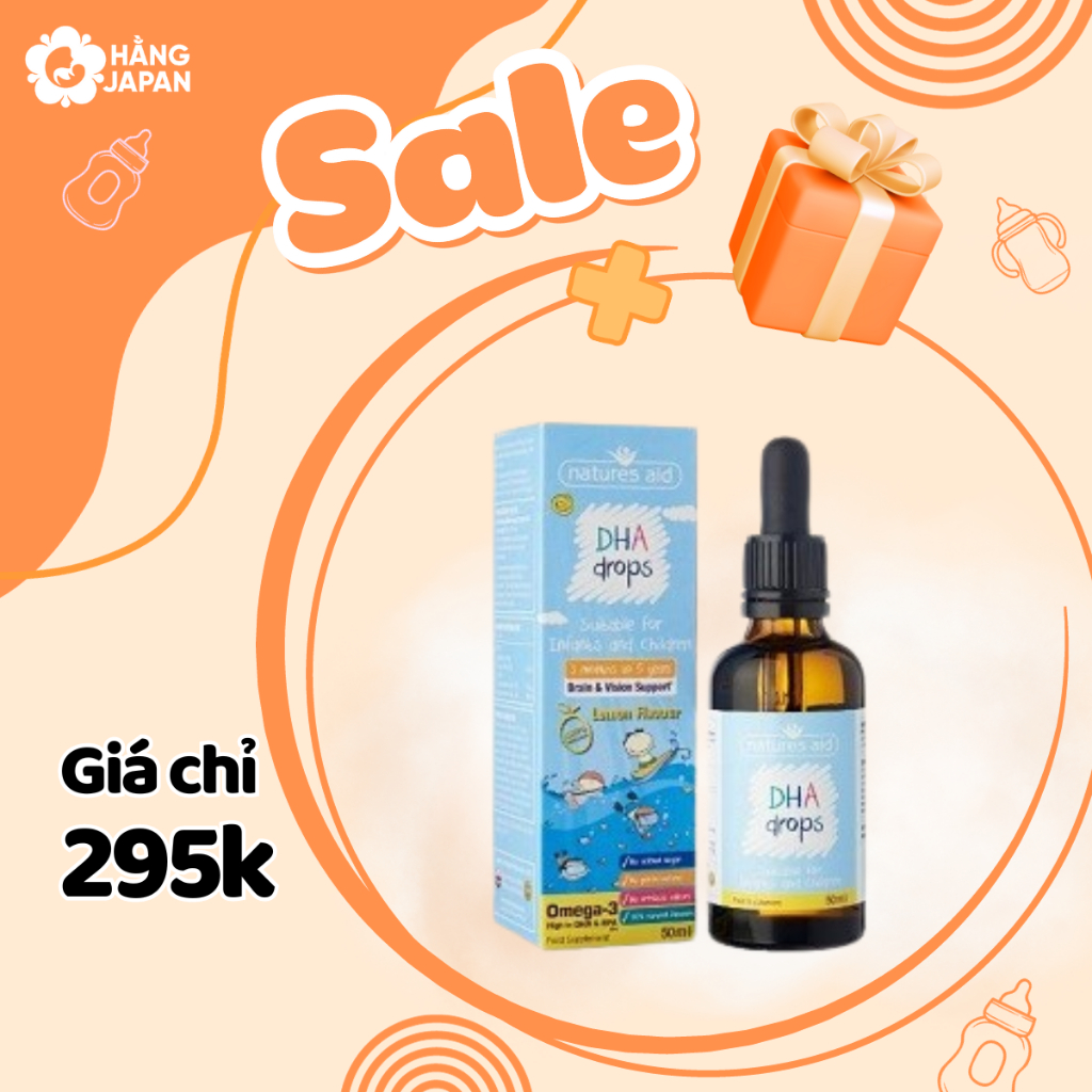 DHA Drops Natures aid bổ sung DHA cho trẻ từ 3 tháng - Hàng Anh ...