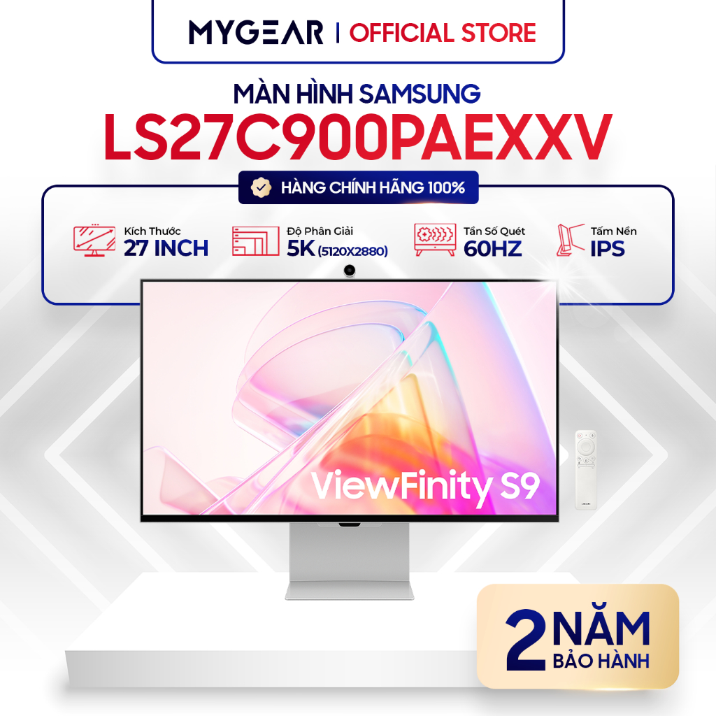 Màn hình Samsung ViewFinity S9 LS27C900PAEXXV 27" 5K ( Smart Monitor/ Webcam) - Bảo hành chính ...