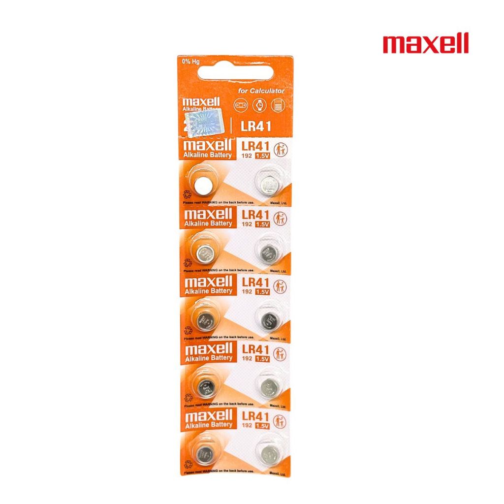Vỉ 10 Viên Pin LR41 / AG3 / 192 / 736 Maxell 1,5V - Hàng chính hãng ...