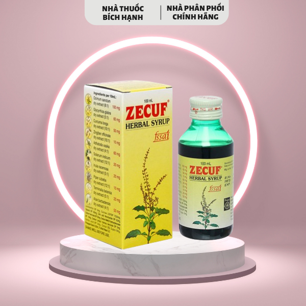 [Chính hãng] Siro Zecuf Herbal Syrup (100ml) - Hỗ trợ giúp bổ phế, giảm ...