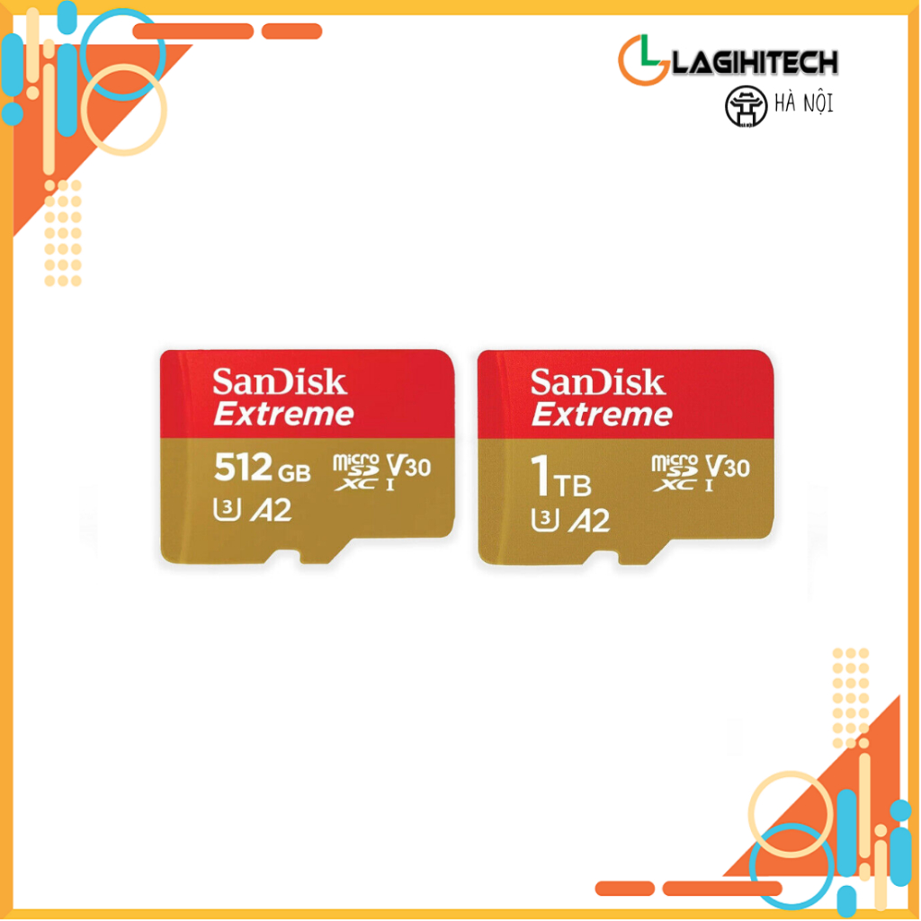 Thẻ nhớ MicroSDXC SanDisk Extreme A2 512GB / 1TB U3 4K UHS-I 190MB s - BẢO HÀNH 5 NĂM | Shopee ...
