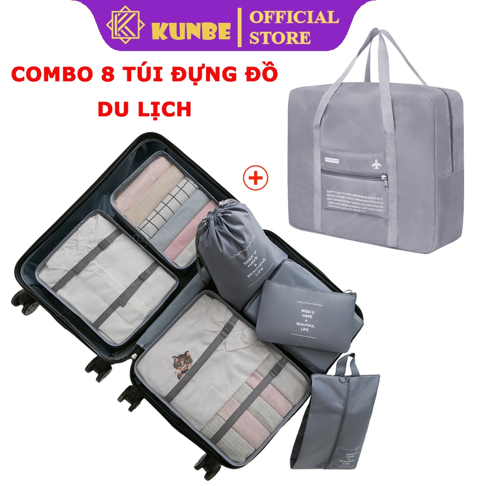 Combo Set 7 Túi Đựng Đồ Du Lịch Và Túi Xách Du Lịch KUNBE Cho Vali Luôn Gọn Gàng Ngăn Nắp ...