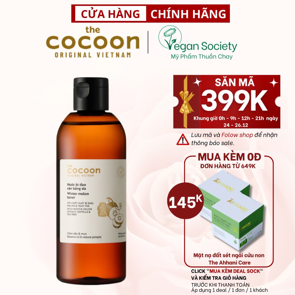 Toner nước bí đao cân bằng da cocoon 310ml - Cocoon việt nam | Shopee ...