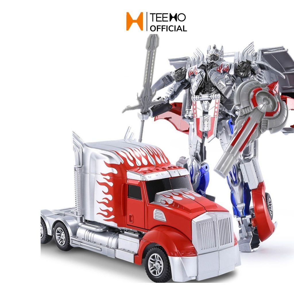 Robot optimus khổng lồ biến hình xe ô tô transformers 32cm | Shopee ...