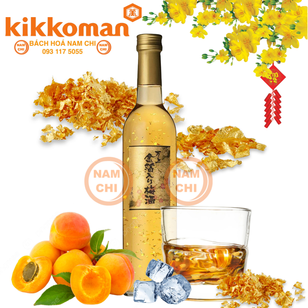 [HỎA TỐC] Rượu Mơ Vảy Vàng Choya Kikkoman Umeshu Gold 500ml Hàng Nhật ...