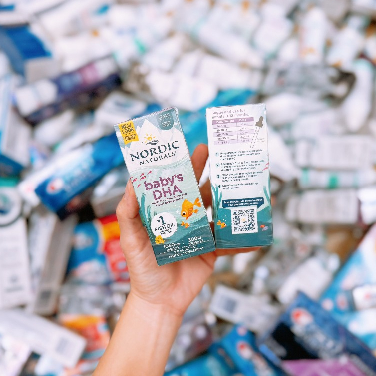 [Date 2026 - Mẫu Mới ] Siro bổ sung DHA, Omega 3 kèm Vitamin D3 của Nordic Naturals Baby DHA cho ...