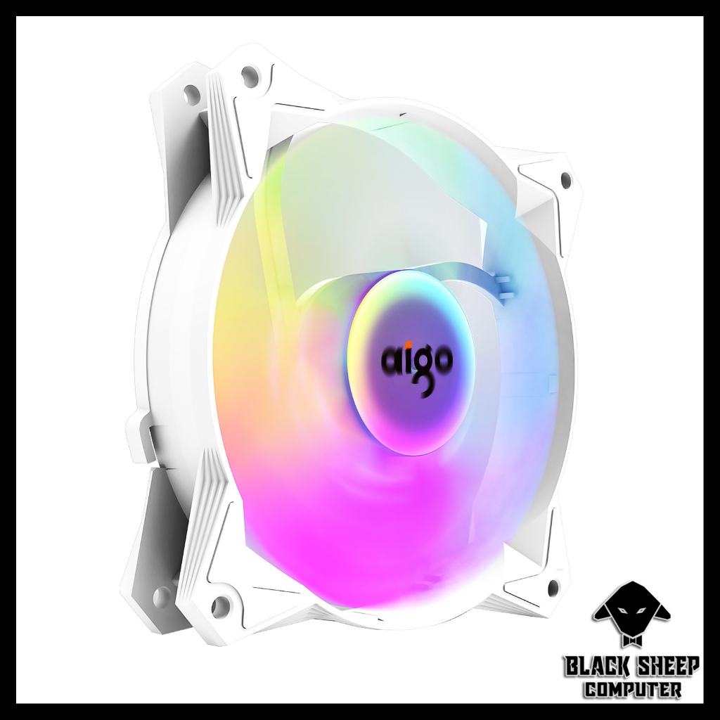 Quạt Fan AIGO WHITE Kèm 4 Ốc (Gắn trực tiếp nguồn không cần Hub ...