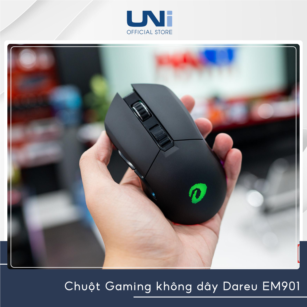 Chuột Gaming không dây Dareu EM901 Hồng / Trắng / Đen (Pin sạc) - Uni ...