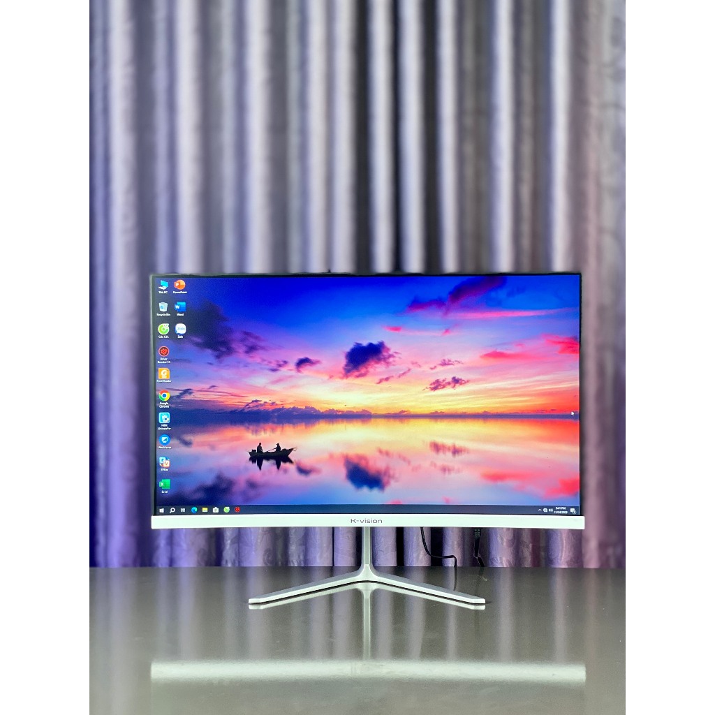 Màn hình cong K-Vision 24 inch 1GM-24CVG FHD IPS 75Hz White New ...