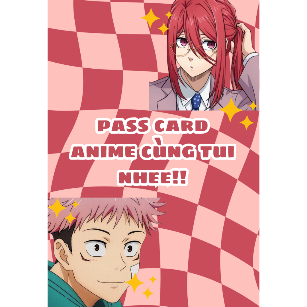 Pass card anime ( chủ yếu là BL và JJK ) | Shopee Việt Nam