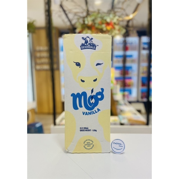 Sữa nước Devondale Moo vanilla - NĐ thùng (24 hộp x 200ml) | Shopee ...
