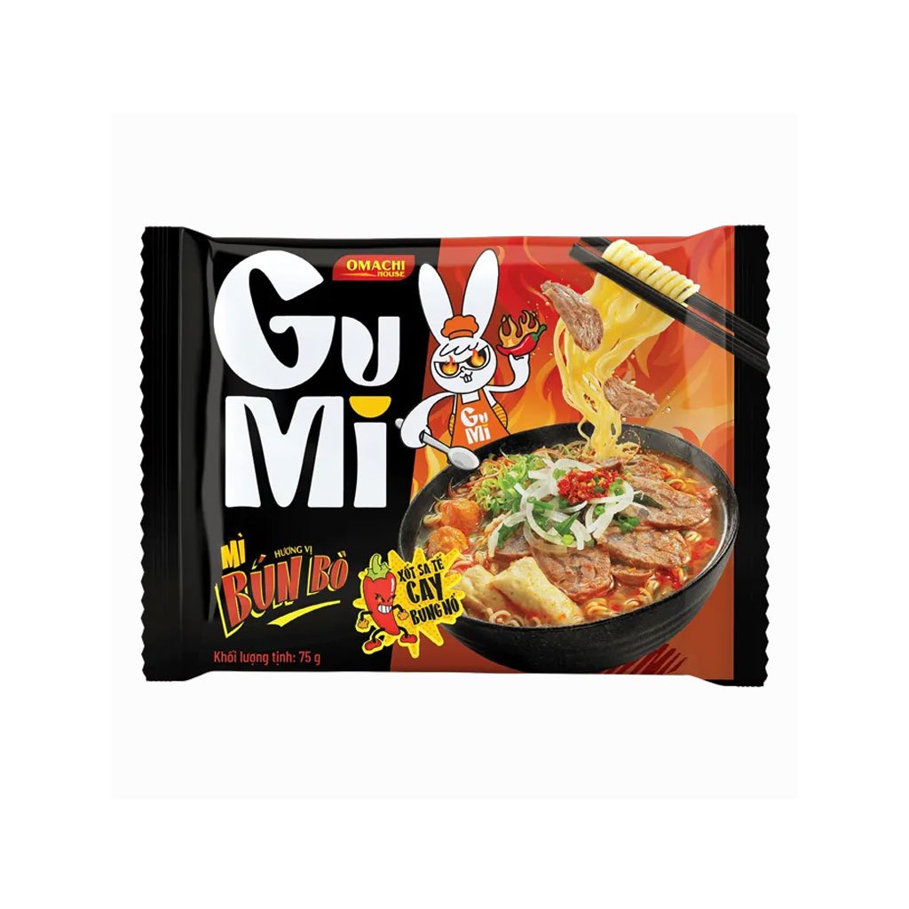 Thùng 30 gói mì Gu Mi vị bún bò 75g | Shopee Việt Nam