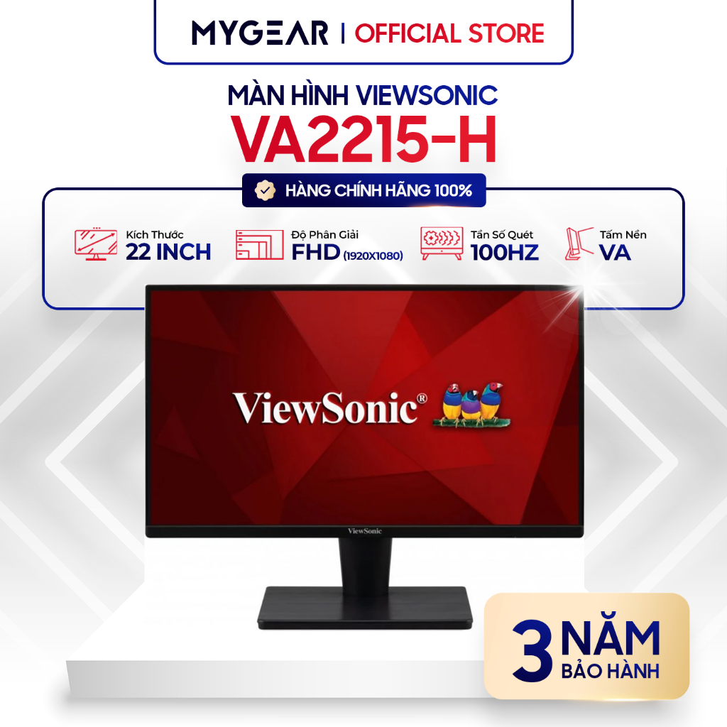 Màn hình máy tính ViewSonic VA2215-H 22″ FHD VA 100Hz (VGA, HDMI) - Bảo ...