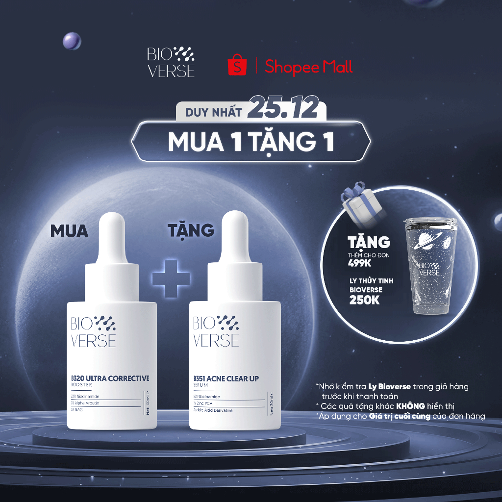 Tinh Chất Niacinamide 20% Sáng Da Mờ Thâm Bioverse B320 Ultra ...