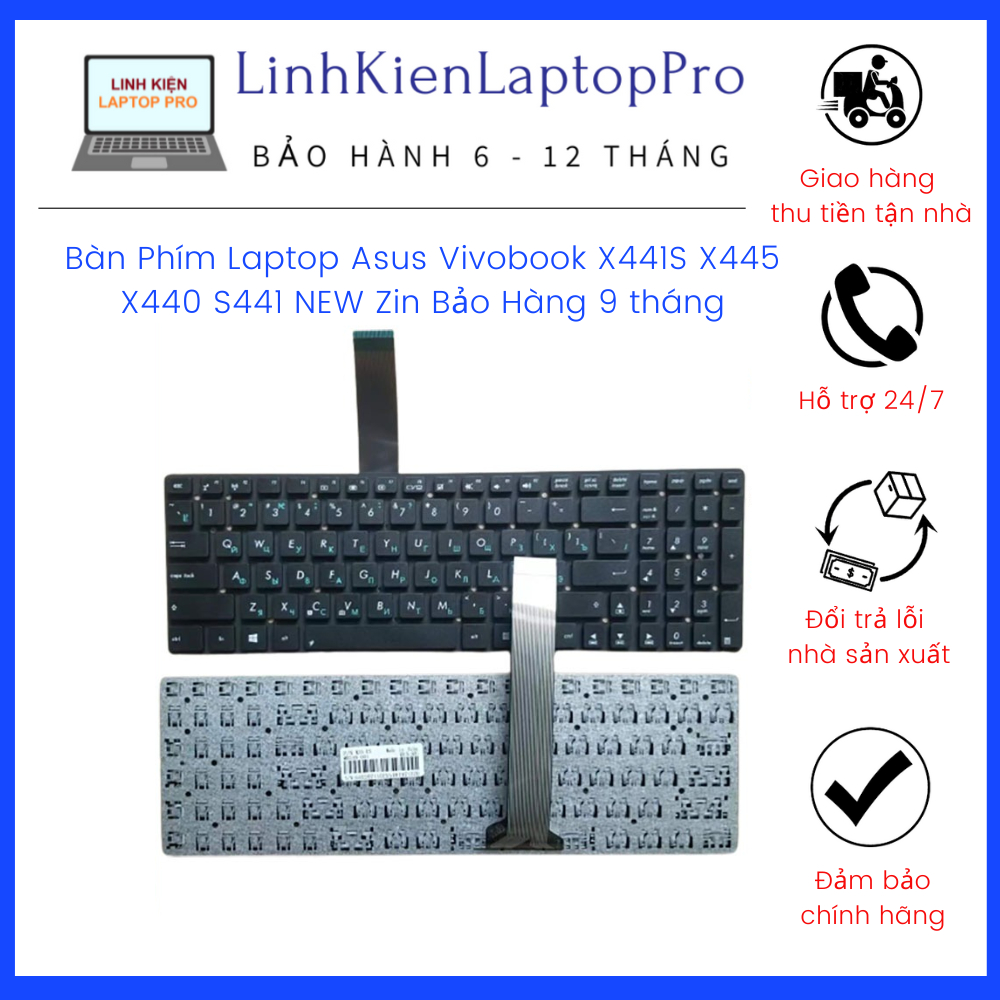 Bàn Phím Laptop Asus Vivobook X441S X445 X440 S441 Hàng New Zin Bảo ...