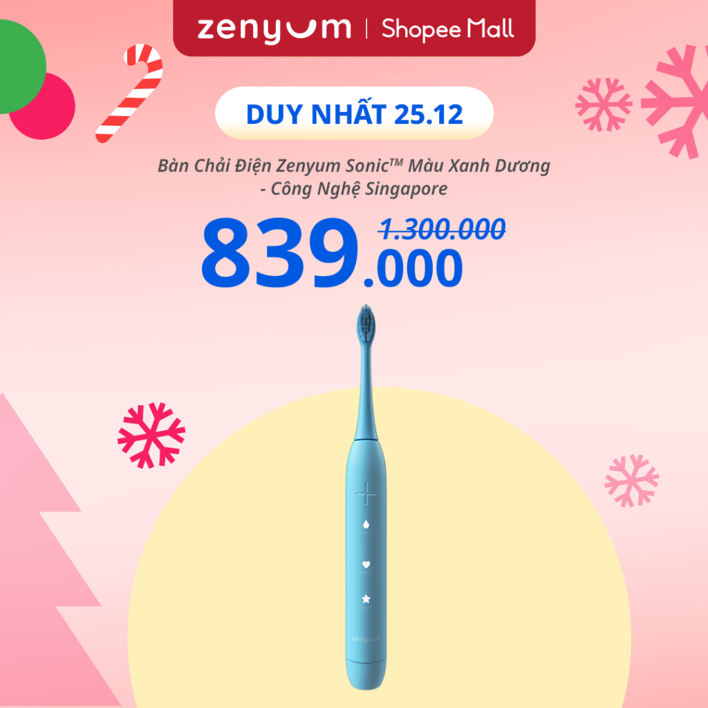 Bàn Chải Điện Zenyum Sonic Màu Xanh Dương - Công Nghệ Singapore ...