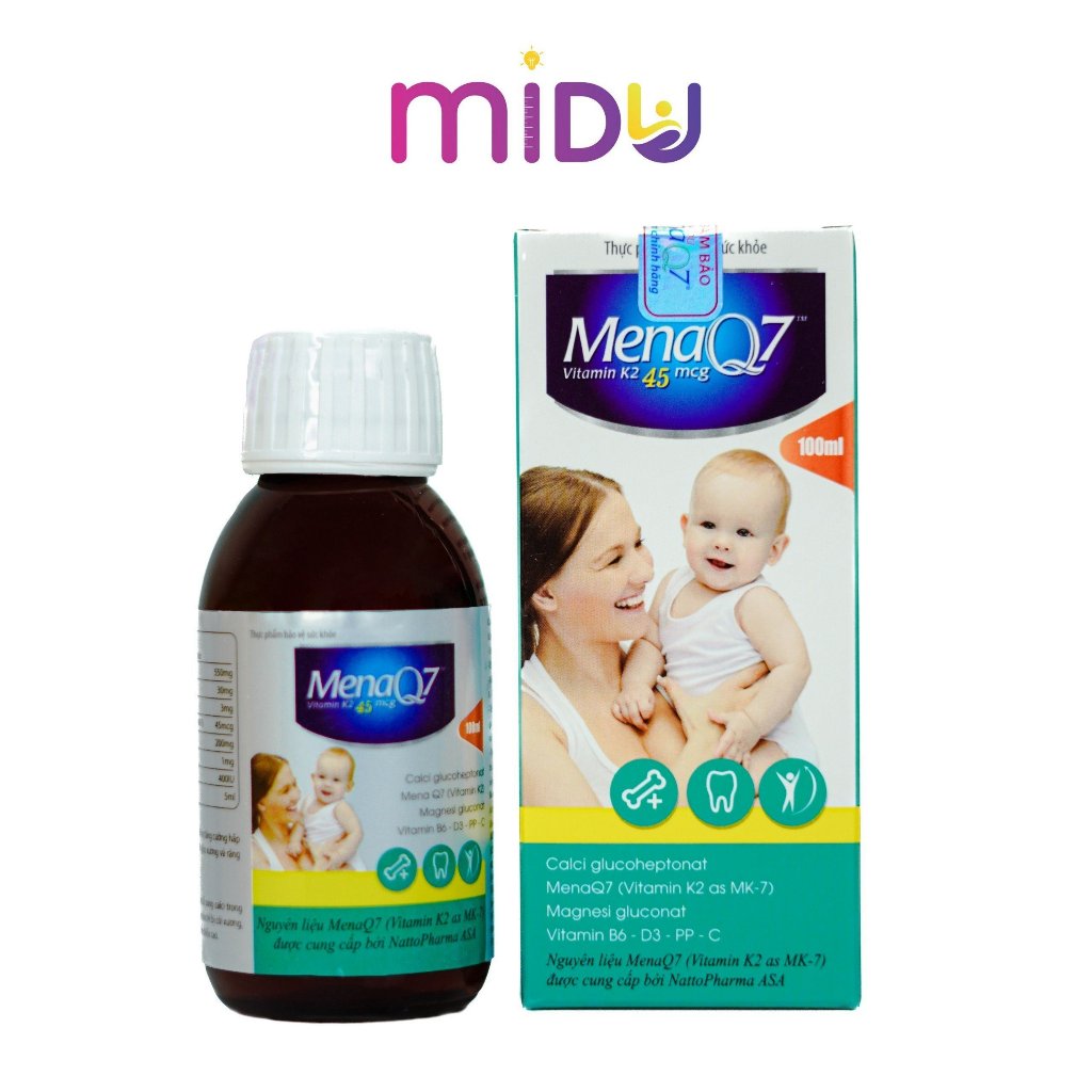 MenaQ7 K2 45mcg - Bổ sung K2, Calci, D3 hỗ trợ tăng cường hấp thu Calci ...