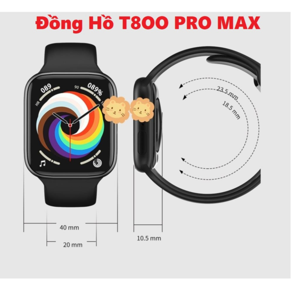 ĐỒNG HỒ NAM/ NỮ /CẶP đồng hồ thông minh smartwatch T2000 promax Nghe ...