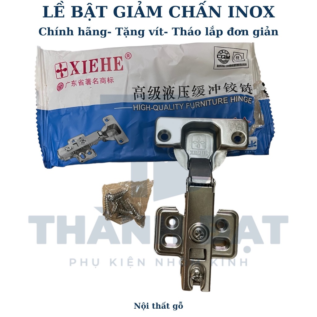 [Chính hãng] Bản lề bật giảm chấn Xiehe thép không gì (Lề hơi thủy lực ...