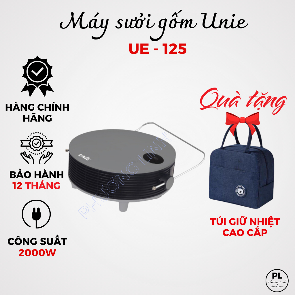 Máy sưởi gốm UNIE UE-125 (Sưởi phòng, treo nhà tắm - không phát sáng) công suất 2000W - Hàng ...