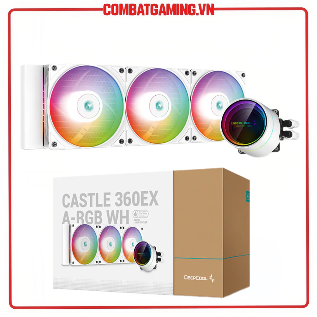 Tản Nhiệt Nước AIO Deepcool Castle 360EX ARGB White (LGA115x 1200 1700 ...