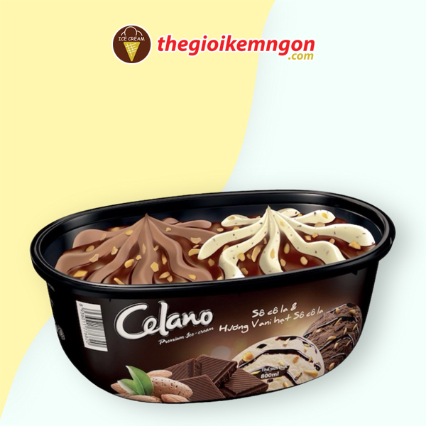 Kem hộp socola & vani hạt socola Celano Home (800ML) | Shopee Việt Nam