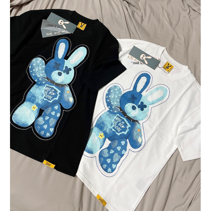 Áo thun BAD RABBITS JEANS Ảnh thật 2 màu trắng - đen, Chất cotton ...