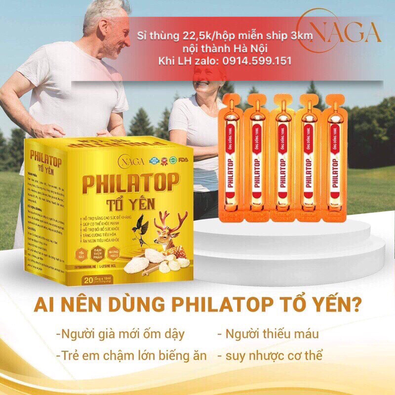 (CHÍNH HÃNG) PHILATOP TỔ YẾN 10 HỘP ( 1 HỘP/ 20 ỐNG x 10ml) | Shopee ...
