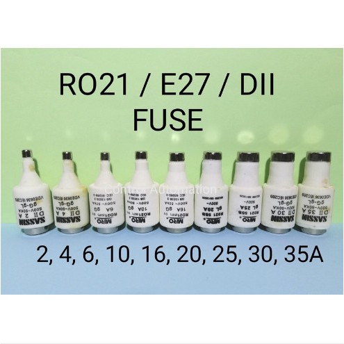 Cầu chì cổ chai R021 RO22 2A 4A 6A 8A 10A 16A 20A 25A 32A 500V Cầu chì ...
