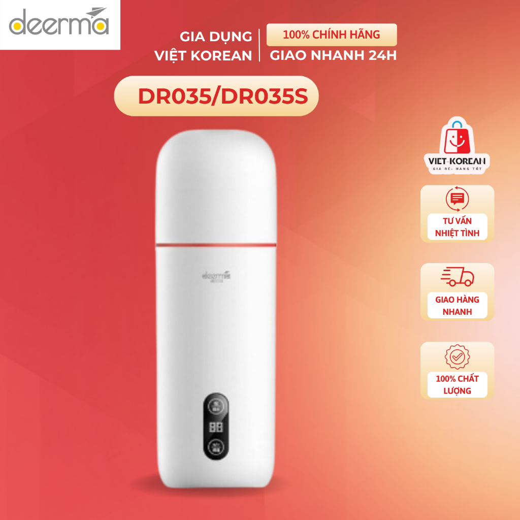 Bình đun nước giữ nhiệt DR035/DR035S portable electric water bottle - Hàng Chính Hãng | Shopee ...