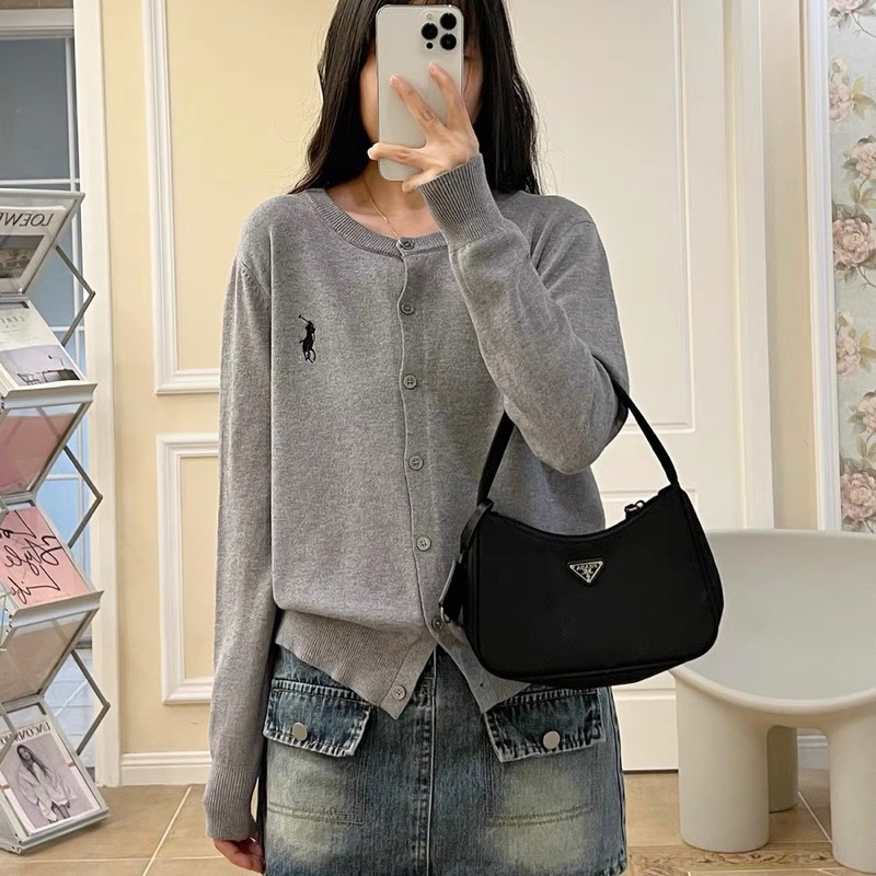 (Hương Muối) Áo cardigan len thêu ngựa - len mịn | Shopee Việt Nam