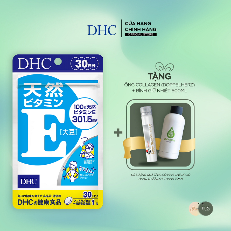 Viên uống bổ sung Vitamin E DHC Nhật Bản gói 30 viên (30 ngày) và gói 90 viên (90 ngày) [DHC ...