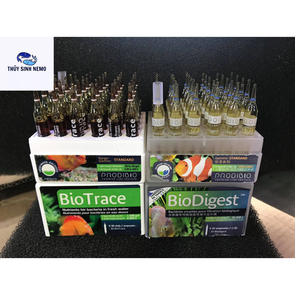 Vi sinh sống Prodibio Bio Digest - PRODIBIO BIOTRACE - Bio STOP AMMO - Vi sinh cao cấp cho hồ ...