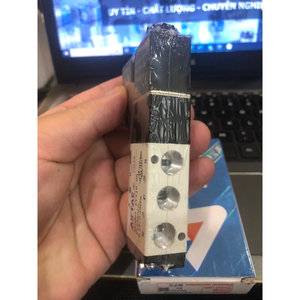 Bộ van điện từ Airtac 4v110-06B ren 10mm điện áp 220v, 24v,12V | Shopee Việt Nam