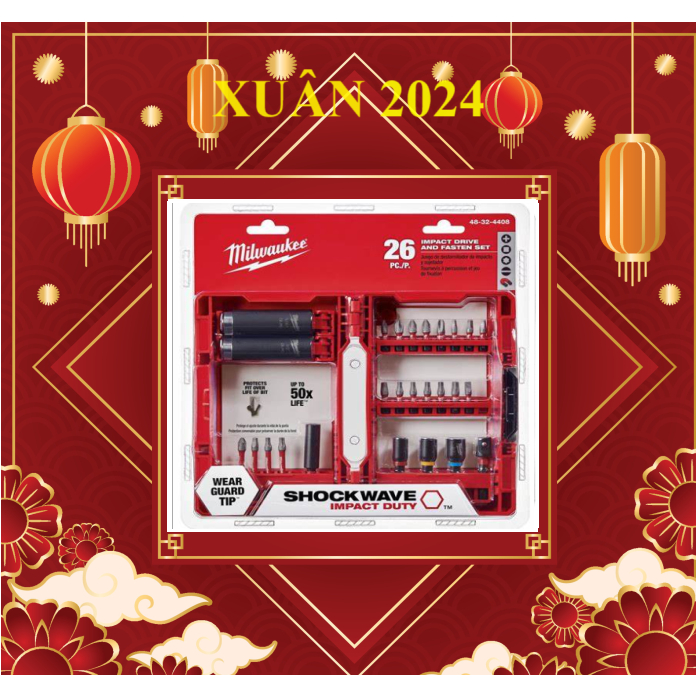 Milwaukee Bộ mũi vít đa năng 26 pcs 48-32-4408 | Shopee Việt Nam