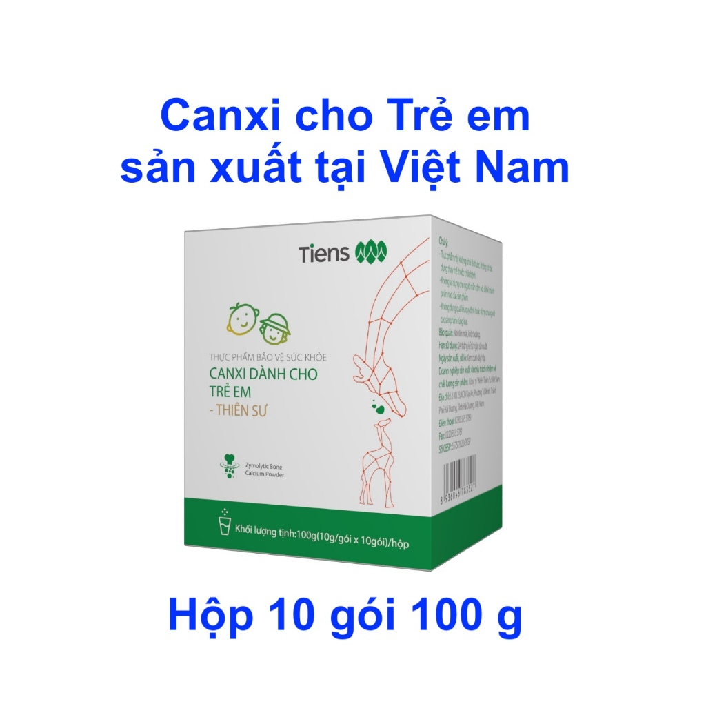 Canxi Tiens Thiên Sư dạng bột hoà tan giúp bổ sung canxi hữu cơ hộp 10 ...