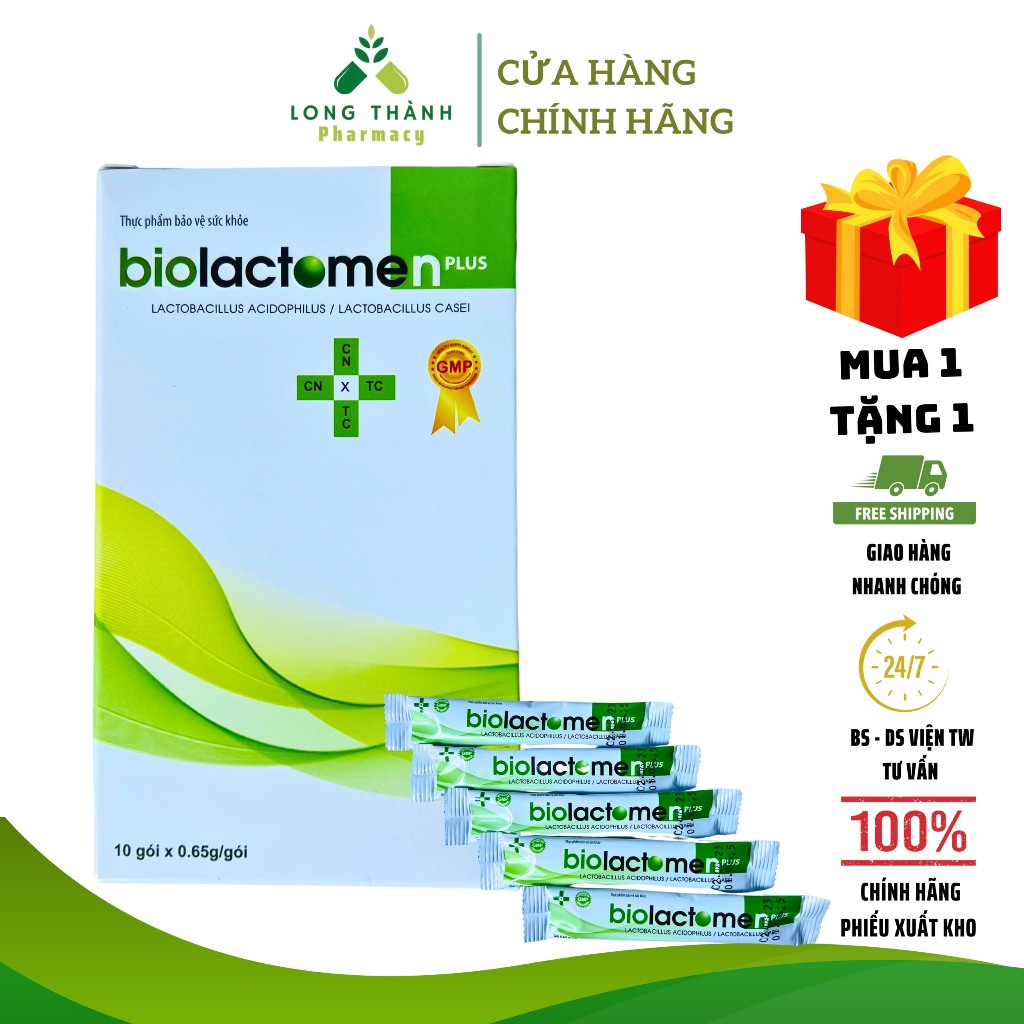 Men vi sinh Biolactomen Plus - Bổ sung lợi khuẩn, giảm đầy bụng, táo ...