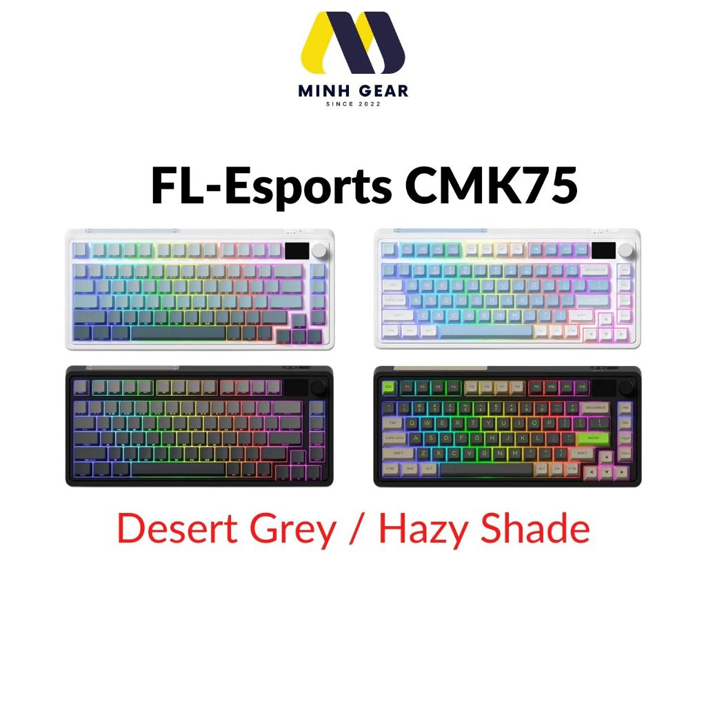 Bàn phím cơ FL-Esports CMK75 SAM Lake Placid Blue / Desert Grey / Hazy ...