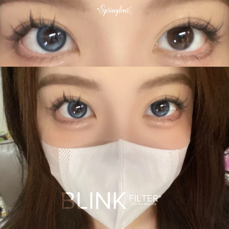 Lens Douyin Blink Blue xanh filter hai chiều có giãn | Kính áp tròng ...