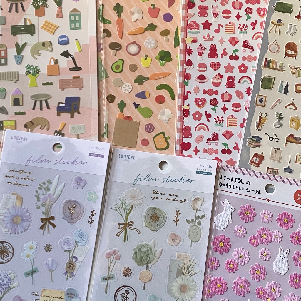 Sticker hoa và động vật chính hãng Nhật Bản Art Therapy | Shopee Việt Nam