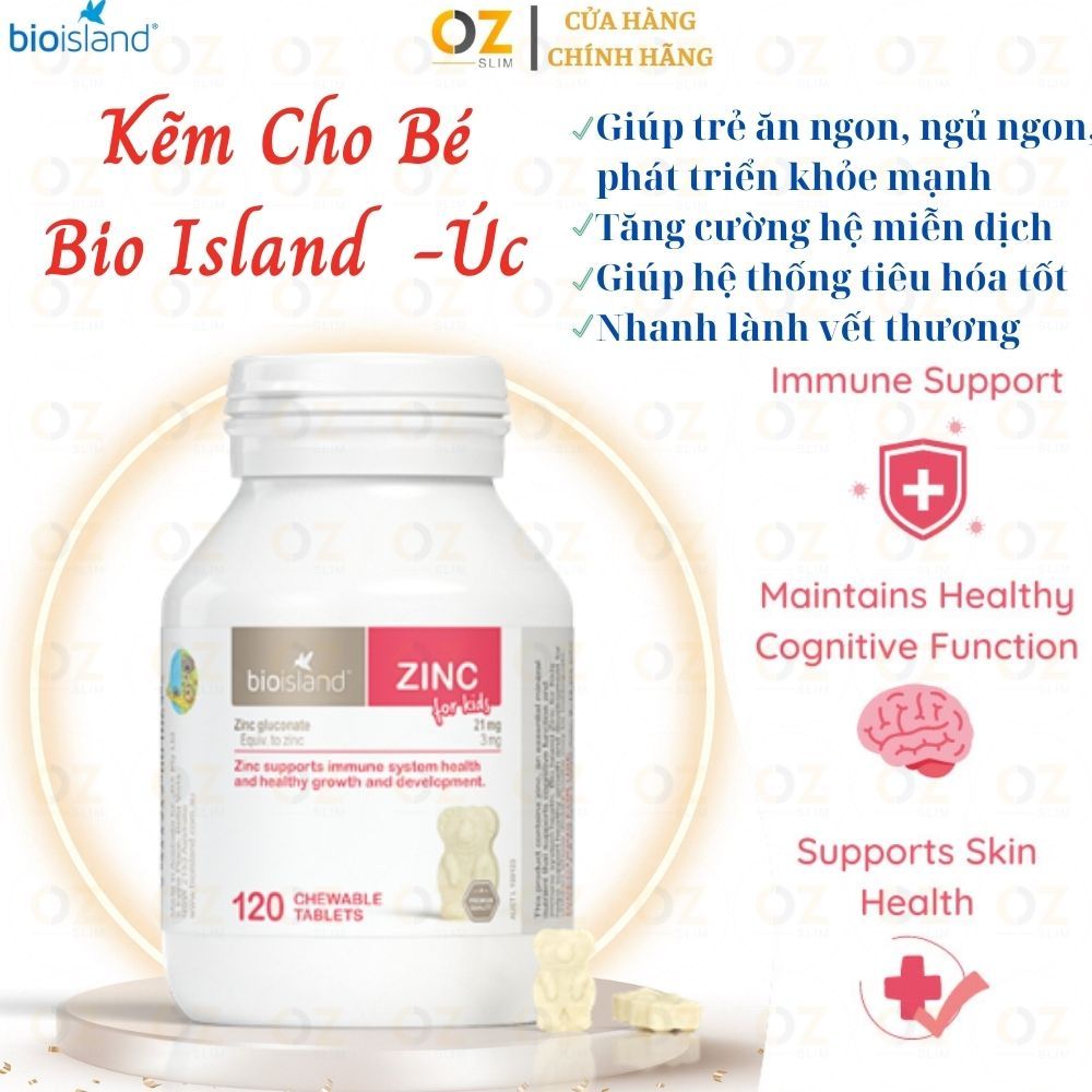 Kẽm bioisland zinc tăng cường hệ miễn dịch cho trẻ từ 1 tuổi trở lên ...